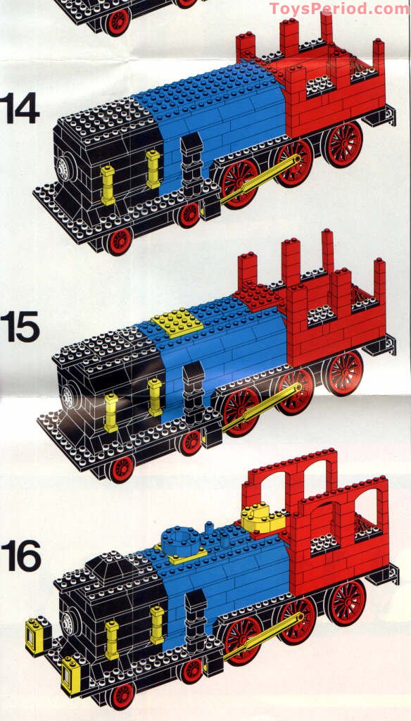 LEGO 396-1 Thatcher Perkins Locomotive Instructions and Parts List