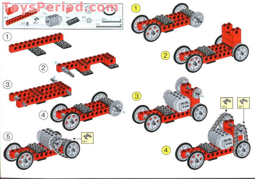 LEGO 1033 Building Instructions for Set 1032 Instructions and Parts List