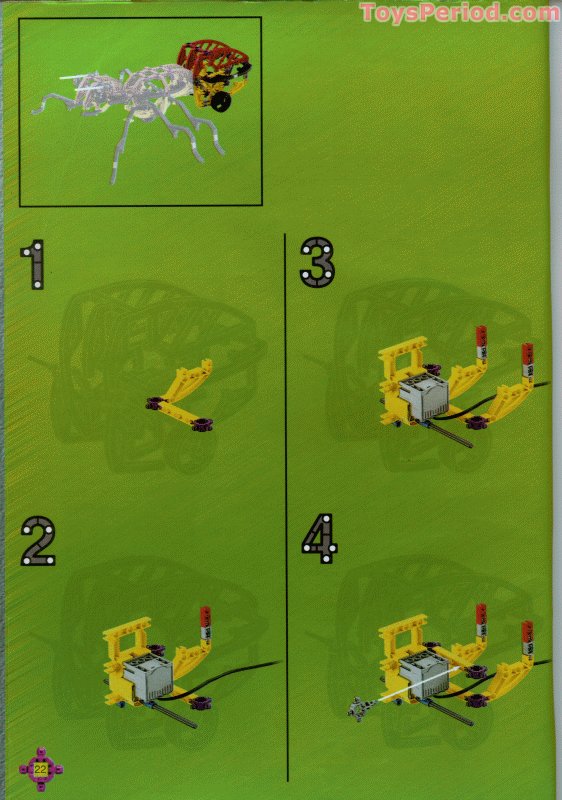 LEGO 3582 Ant Instructions and Parts List