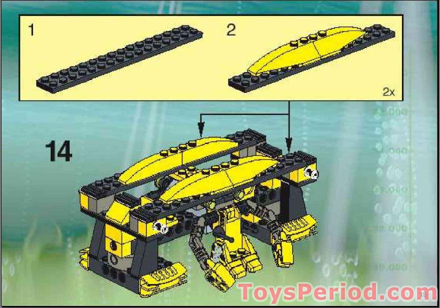 LEGO 4794 Alpha Team Command Sub Instructions and Parts List