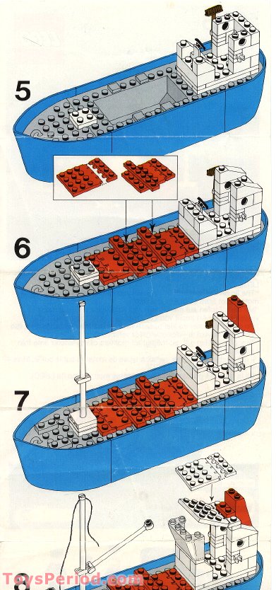 LEGO 4015 Freighter Instructions and Parts List