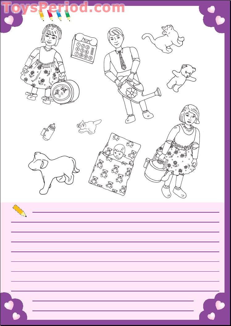 LEGO 5895 Belville Family Villa Instructions and Parts List