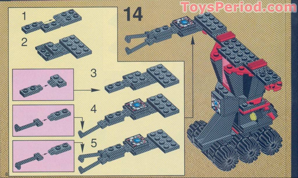 LEGO 6889 Recon Robot Instructions and Parts List