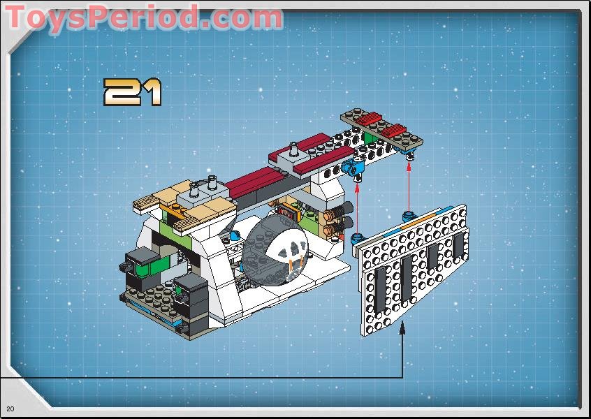 LEGO 7163 Republic Gunship Instructions and Parts List