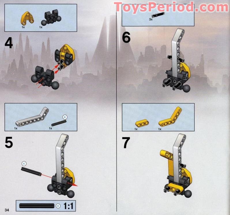 LEGO 8755 Keetongu Instructions and Parts List