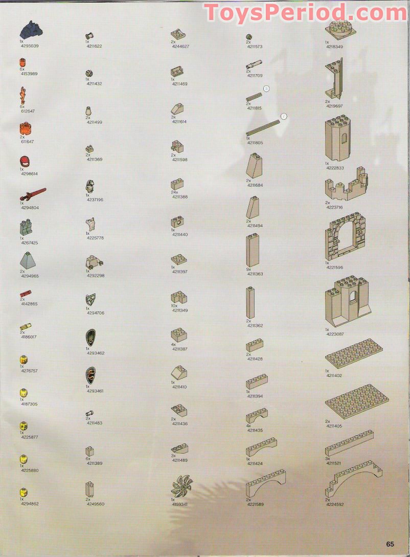 LEGO 8823 Mistlands Tower Instructions and Parts List