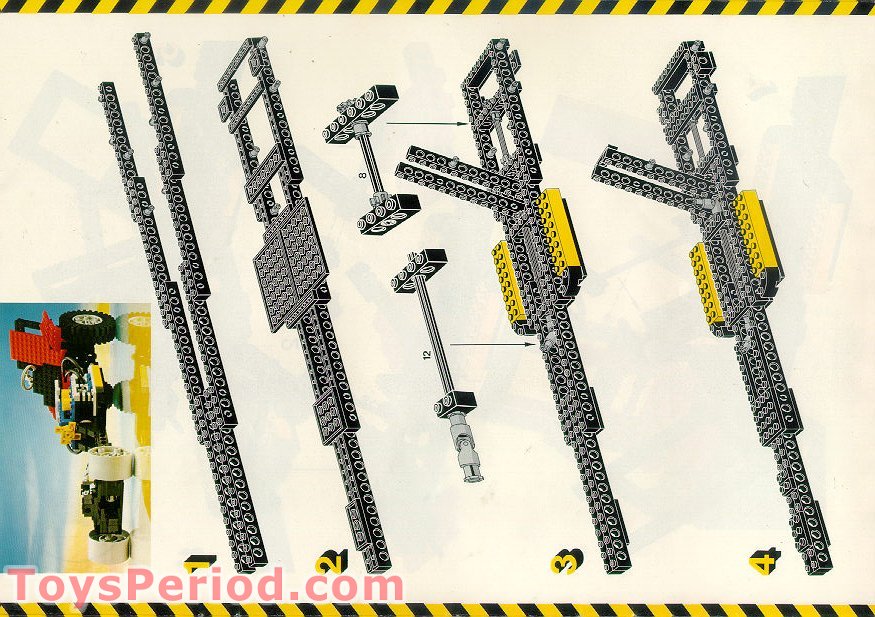 LEGO 8860 Auto Chassis Instructions and Parts List