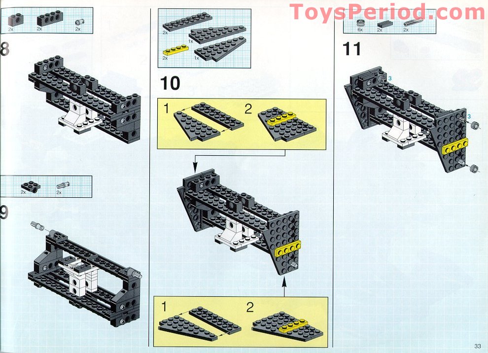 LEGO 8880 Super Car Instructions and Parts List