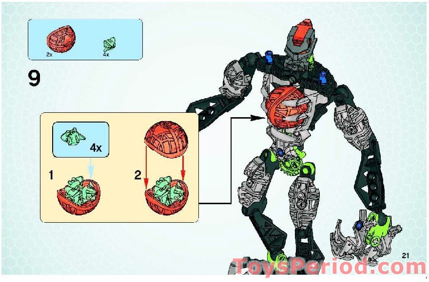 LEGO 8952 Mutran and Vican Instructions and Parts List