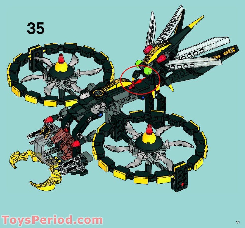 LEGO 8117 Storm Lasher Instructions and Parts List