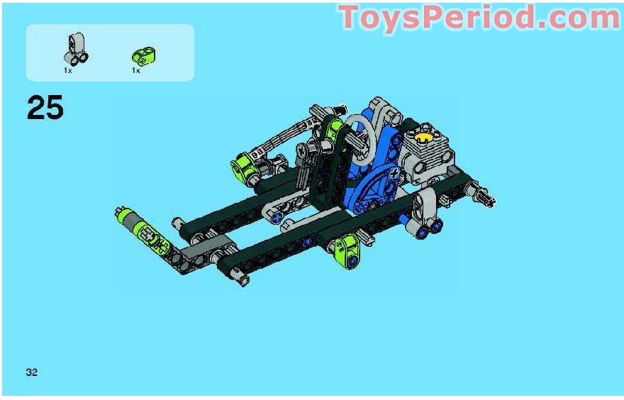 LEGO 8256 Super Kart Instructions and Parts List