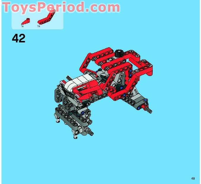 LEGO 8261 Rally Truck Instructions and Parts List
