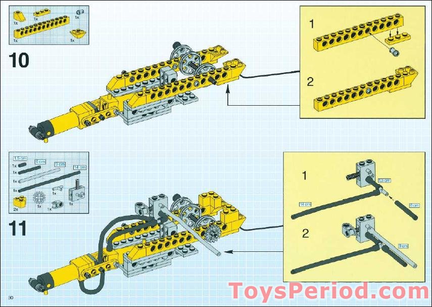 LEGO 8431 Pneumatic Crane Truck Instructions and Parts List