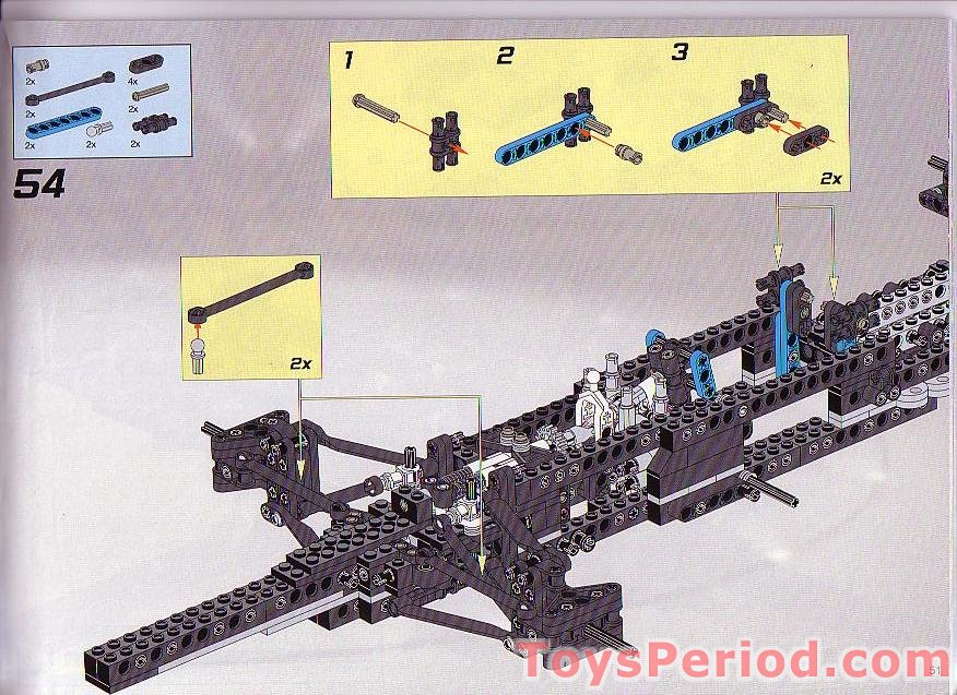 LEGO 8461 Williams F1 Team Racer Instructions and Parts List