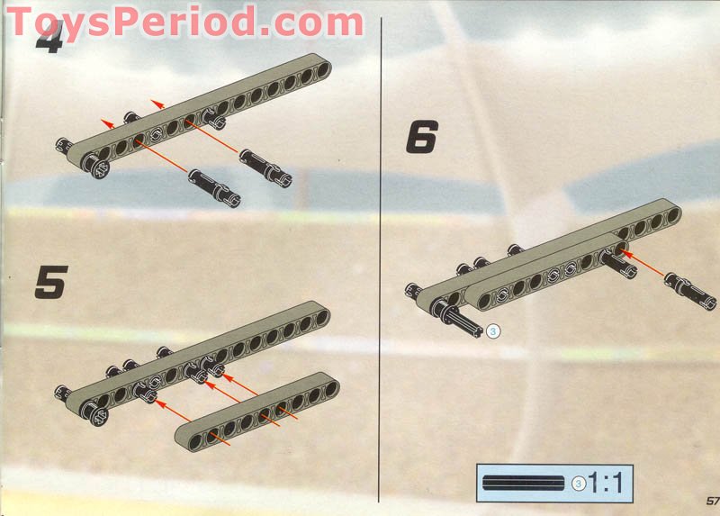 LEGO 8470 Slammer G-Force Instructions and Parts List