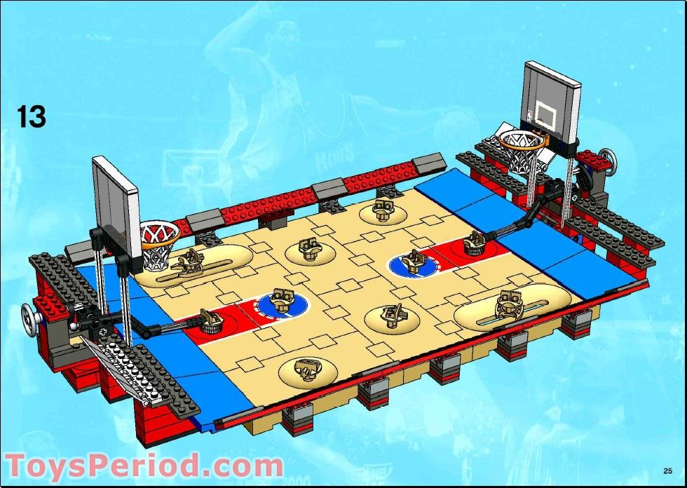 LEGO 3432 NBA Challenge Instructions and Parts List