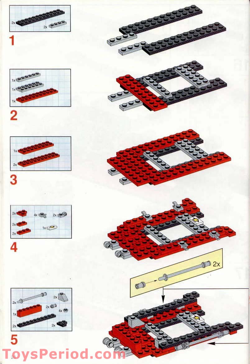 LEGO 5591 Mach II Red Bird Rig Instructions and Parts List