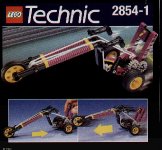 LEGO 2854 Bungee Chopper Instructions and Parts List