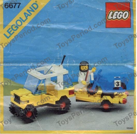 LEGO 6677 Motocross Racing Instructions and Parts List