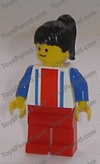 LEGO Sets with Minifigure ver018 Vertical Lines Red & Blue - Blue Arms ...