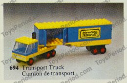 LEGO 694 Transport Truck Instructions and Parts List