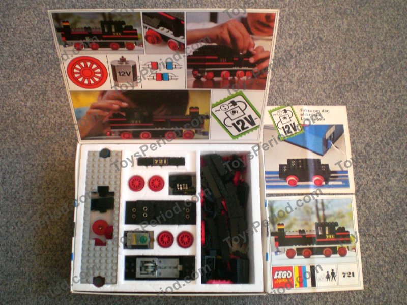 LEGO 721 Steam Locomotive Instructions and Parts List