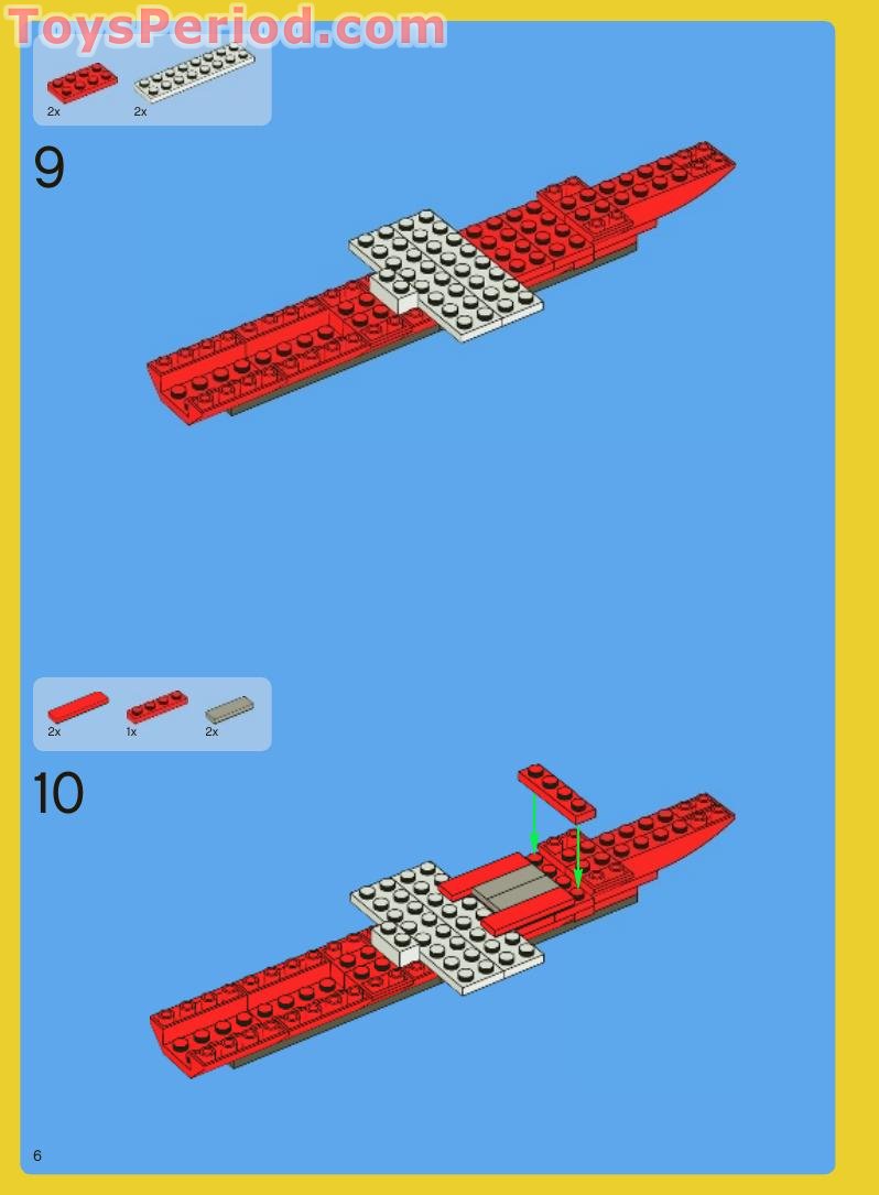 LEGO 5892 Sonic Boom Instructions and Parts List