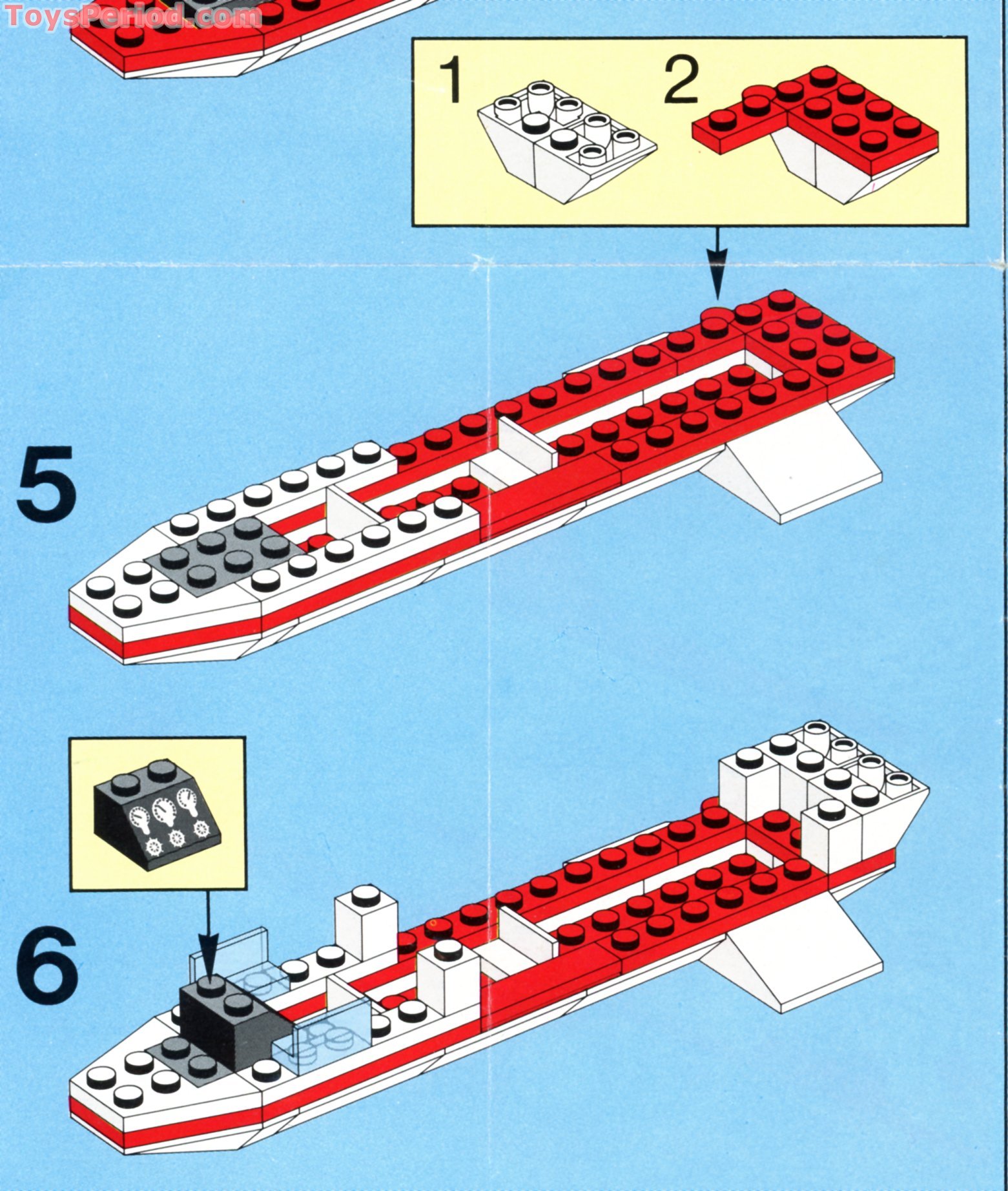 LEGO 6356 Med-Star Rescue Plane Instructions and Parts List