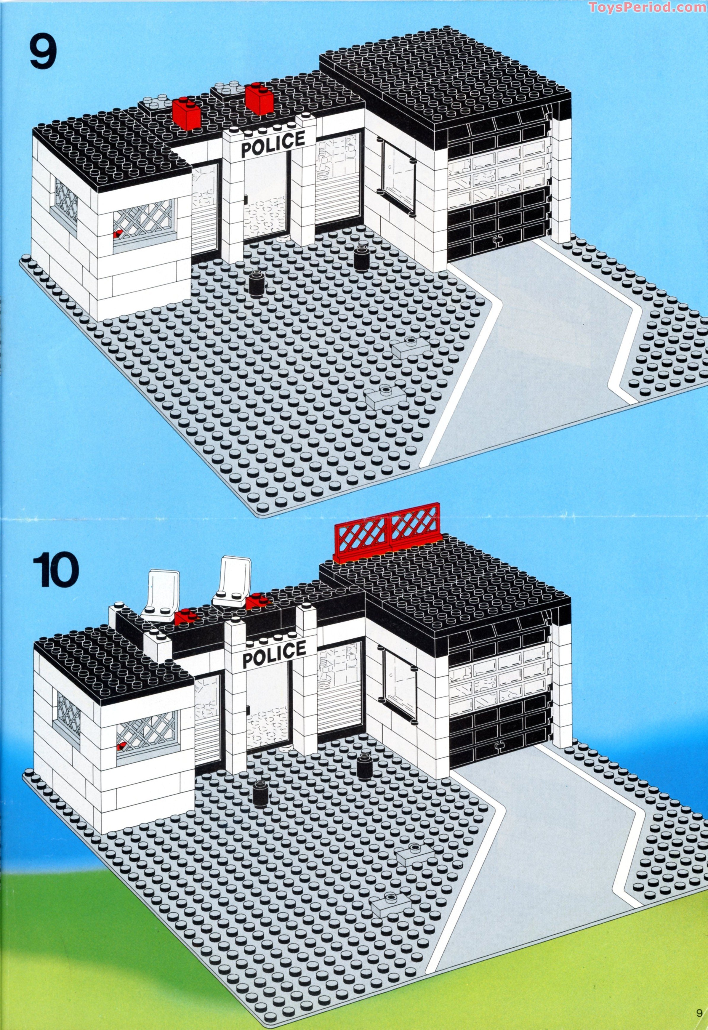 LEGO 6386 Police Command Base Instructions and Parts List