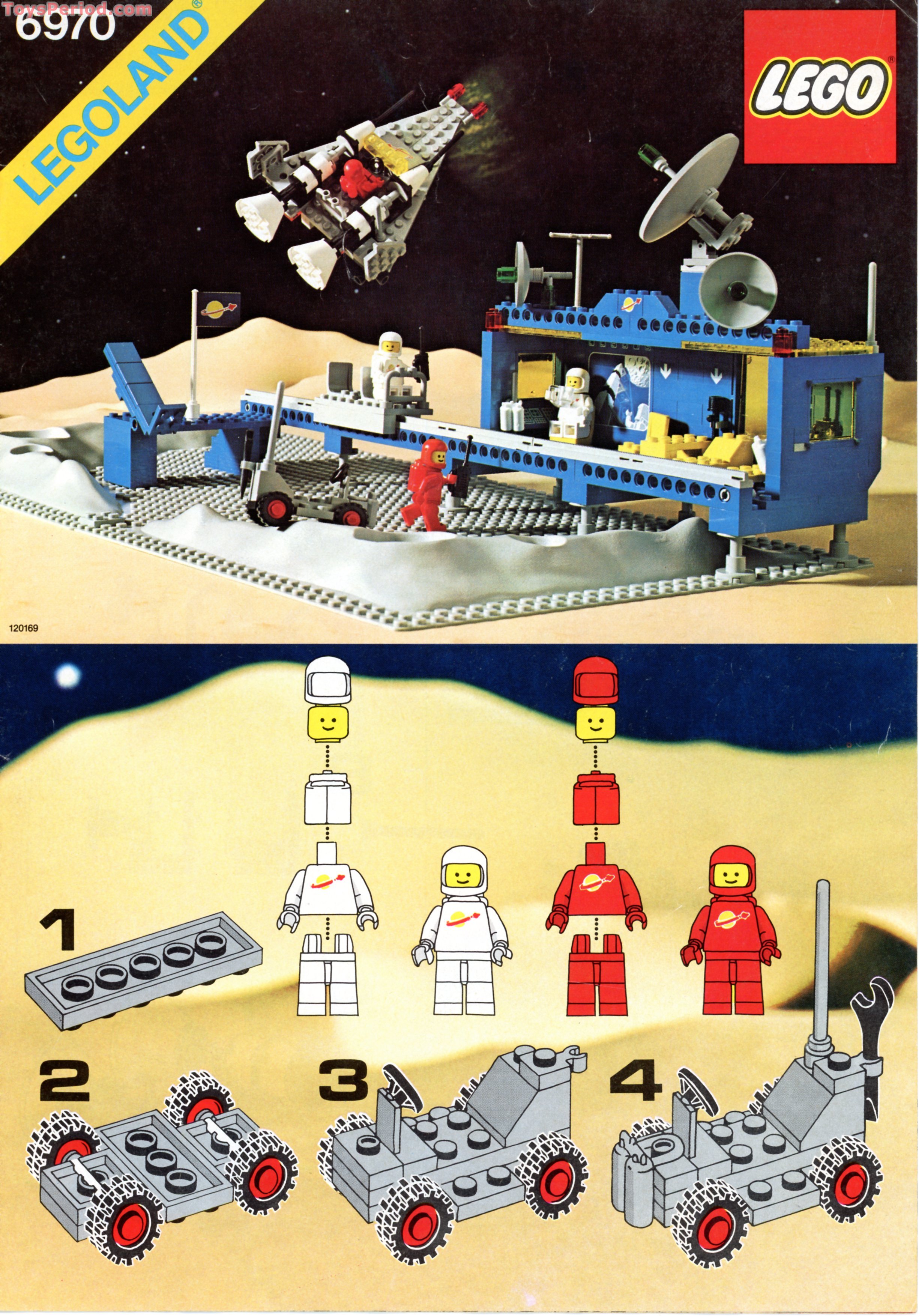LEGO 6970 Beta-1 Command Base Instructions and Parts List