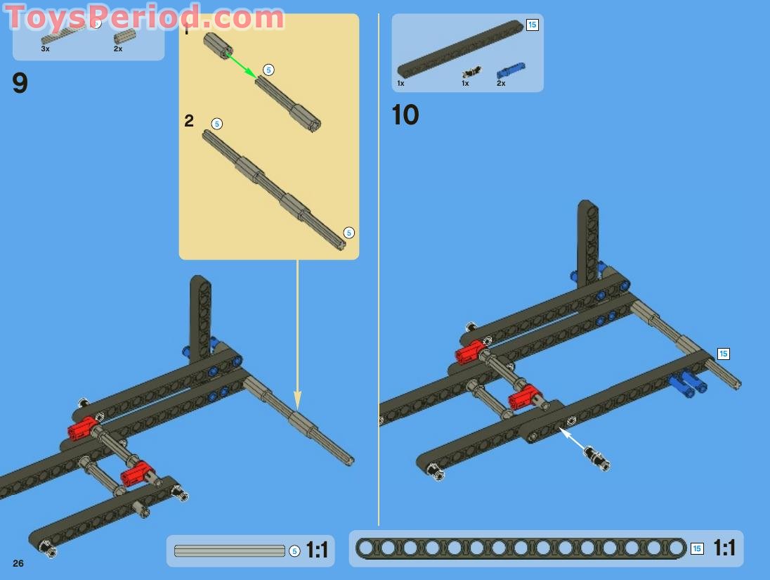 LEGO 8070 Supercar Instructions and Parts List