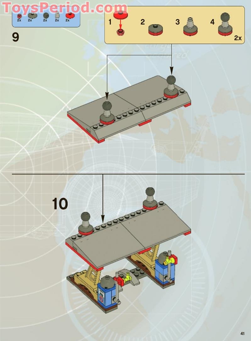 LEGO 8487 Flo's V8 Cafe Instructions and Parts List