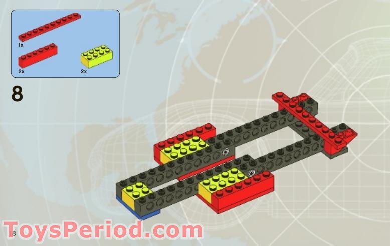 LEGO 8484 Ultimate Build Lightning McQueen Instructions and Parts List