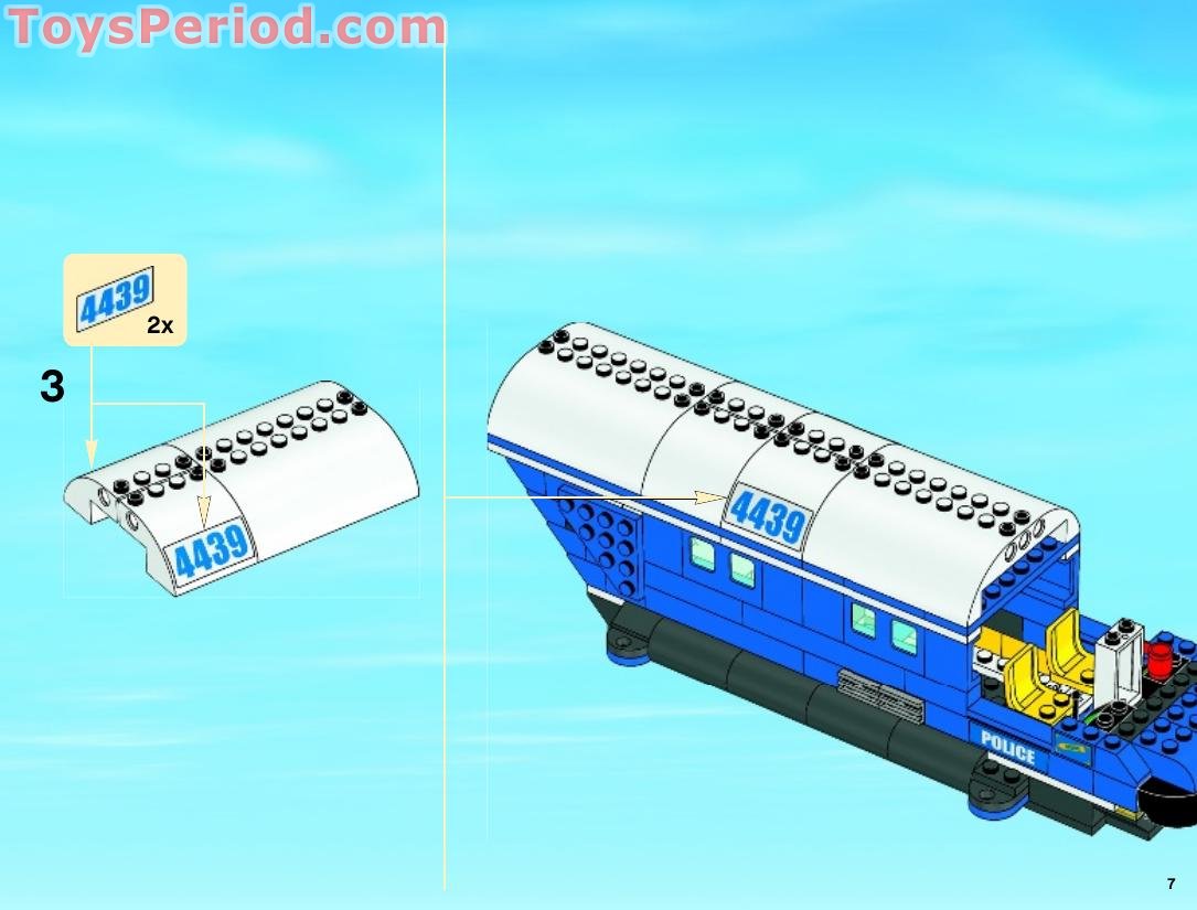 LEGO 4439 Heavy-Duty Helicopter Instructions and Parts List