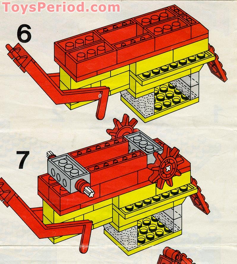 LEGO 387 Excavator and Dumper Instructions and Parts List