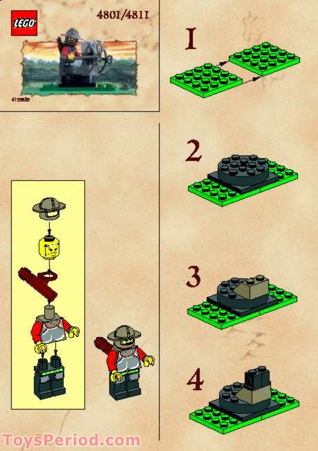 LEGO 1287 Kabaya Promotional Set, Archer's Turret Instructions and ...