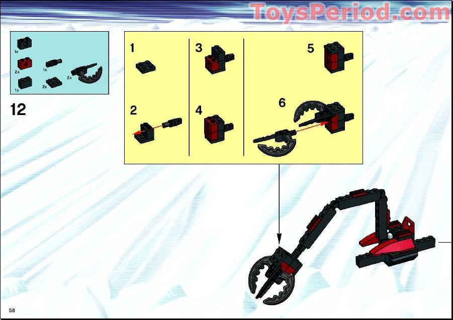 LEGO 4748 Ogel's Mountain Fortress Instructions and Parts List