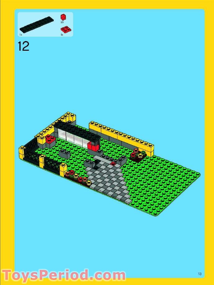 LEGO 4996 Beach House Instructions and Parts List