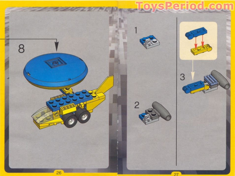 LEGO 4347-1 Auto Pod Instructions and Parts List