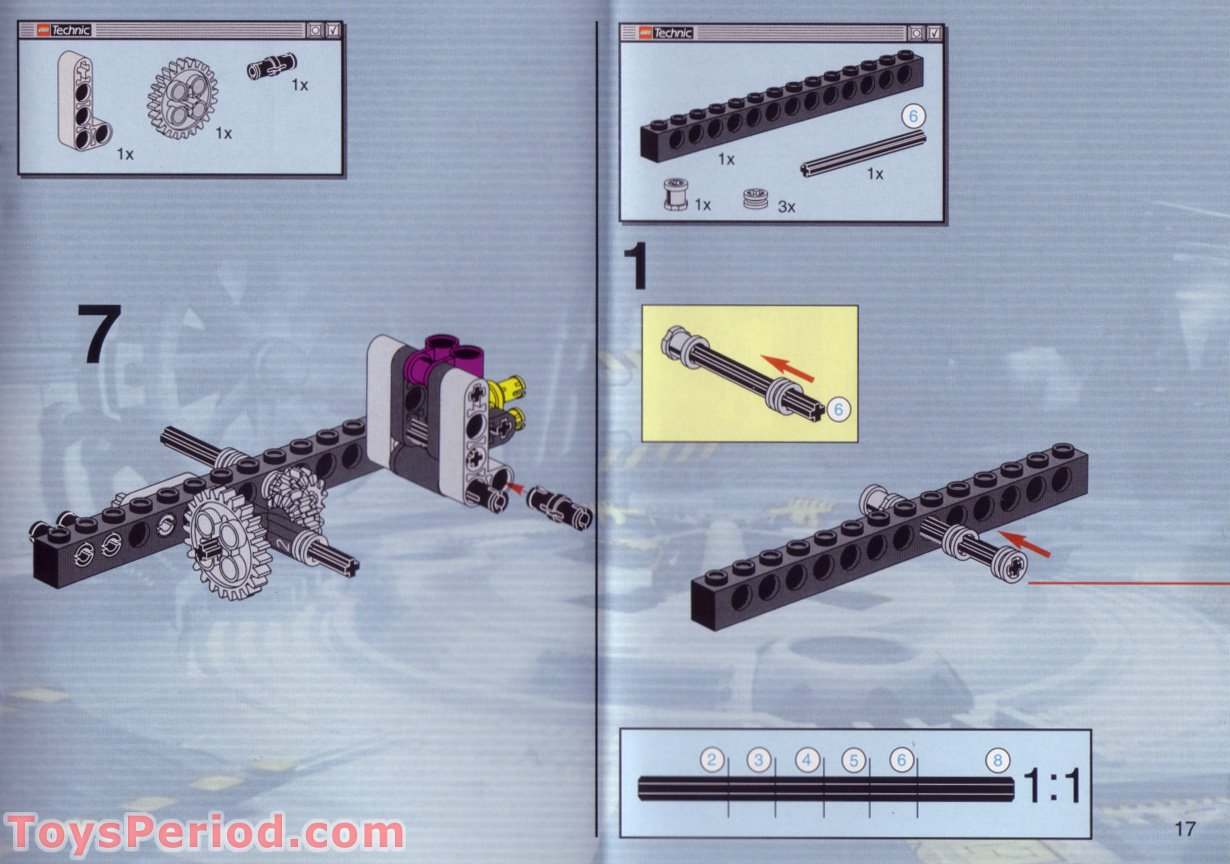 LEGO 5222 Chassis Pack Instructions and Parts List