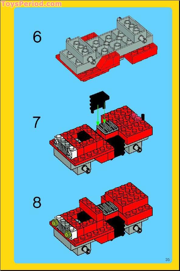 LEGO 5483 Ready, Steady, Build and Race Instructions and Parts List
