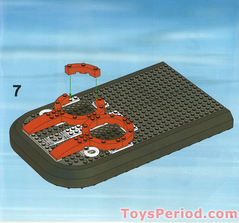 LEGO 7944 Fire Hovercraft Instructions and Parts List