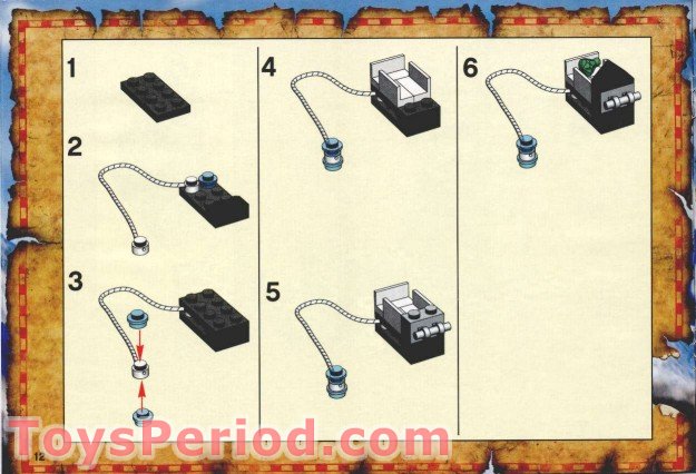 LEGO 7412 Yeti's Hideout Instructions and Parts List