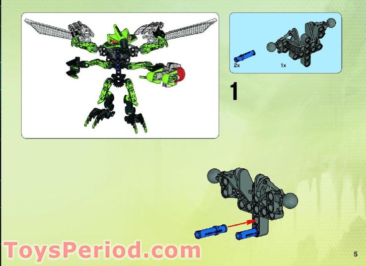 LEGO 8695 Gorast Instructions and Parts List