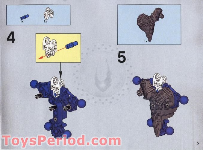 LEGO 8728 Inika Toa Hahli Instructions and Parts List