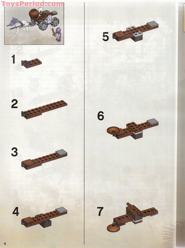 LEGO 8877 Vladek's Dark Fortress Instructions and Parts List