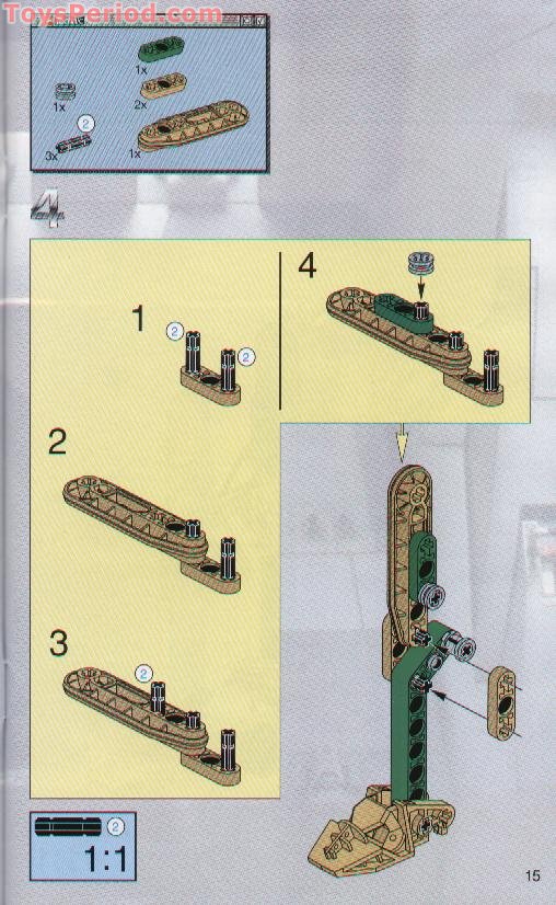 LEGO 8000 Pit Droid Instructions and Parts List