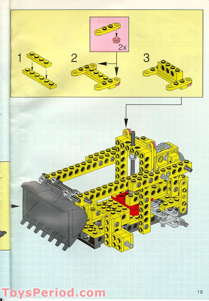 LEGO 8235 Front End Loader Instructions and Parts List