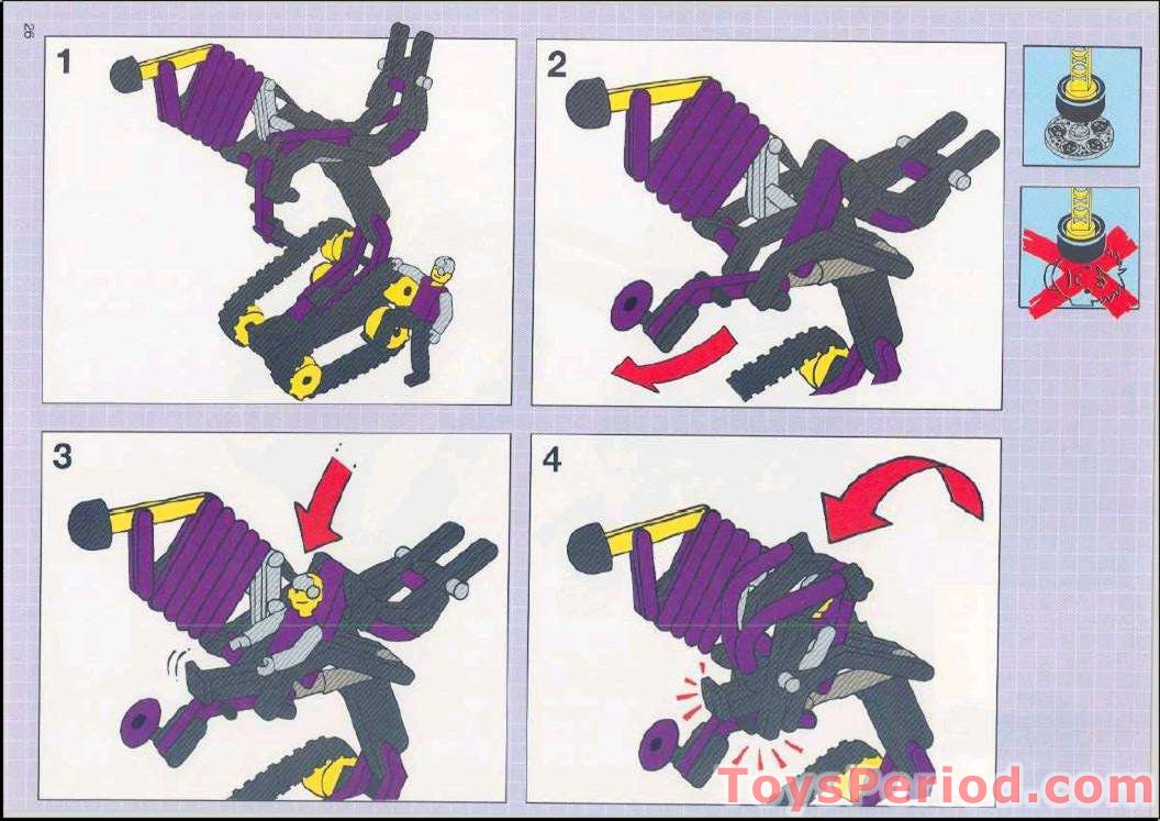 LEGO 8257 Cyber Strikers Instructions and Parts List