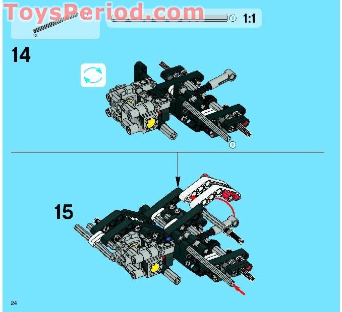 LEGO 8262 Quad Bike Instructions and Parts List